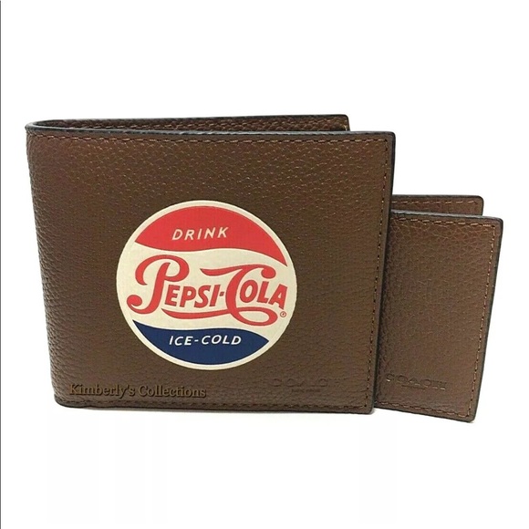 Coach | Bags | Coach Pepsi Leather Wallet New | Poshmark